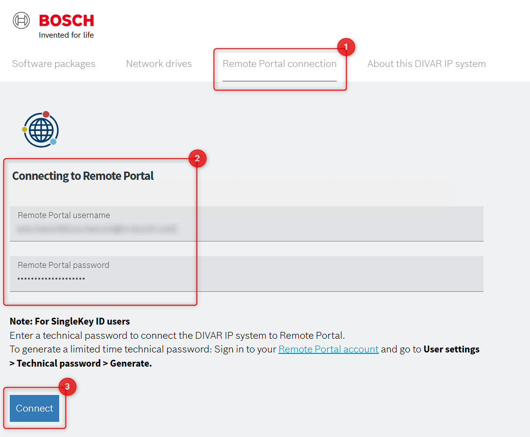 How to connect DIVAR IP to Remote Portal via System Manager?