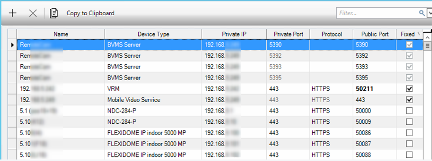 Where can I find the Port mapping table of BVMS version 11.0 and below?