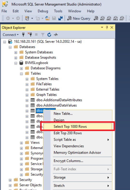 Can I move the BVMS Logbook database to a separate Microsoft SQL Server?