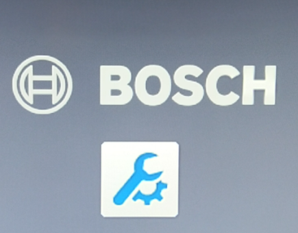 Why the Bosch logo is displayed on the monitor when using VIDEOJET ...