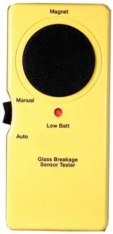 Which device is required for testing Bosch Glassbreak detectors?