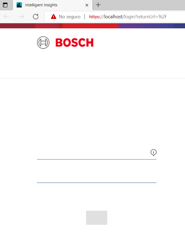 What to do if buttons are not visible in Bosch Intelligent Insights?