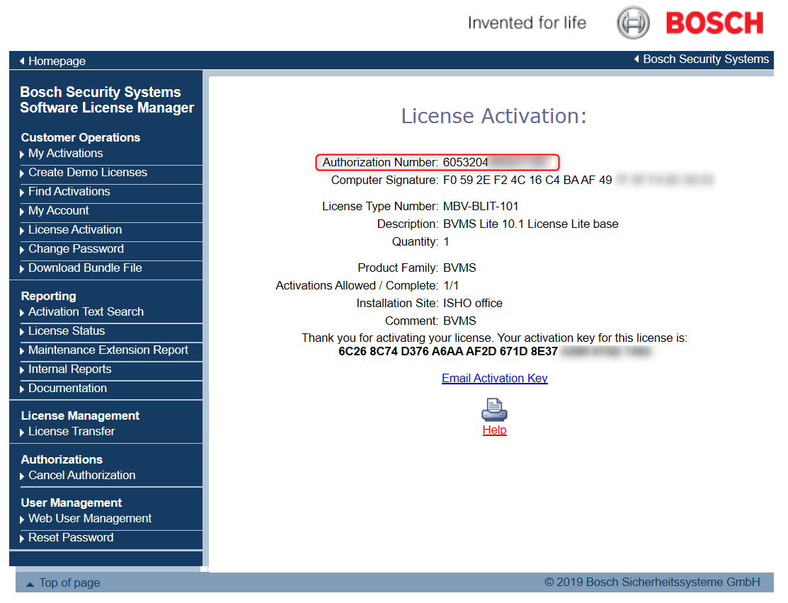 How to activate Bosch Video Management System license (below BVMS v11.0 ...