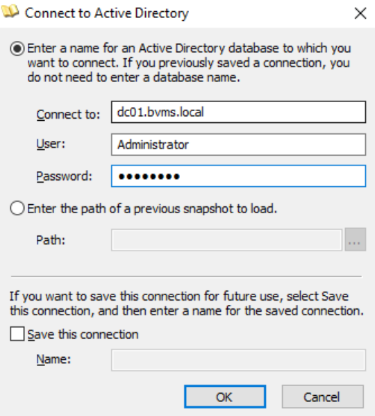 How to configure BVMS to connect to an LDAP and use it as a base for user authentication?