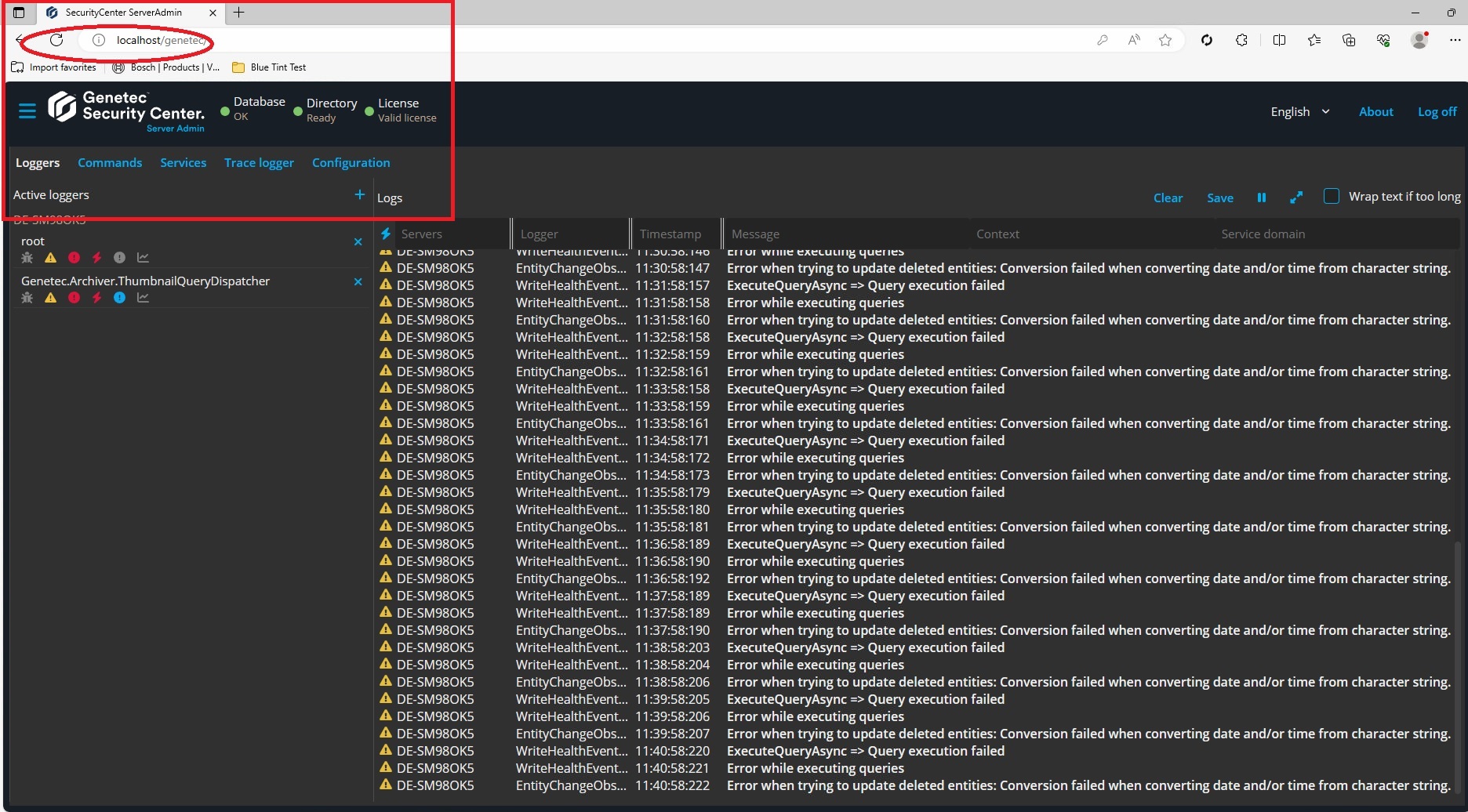 How to export logs from Genetec Security Center?