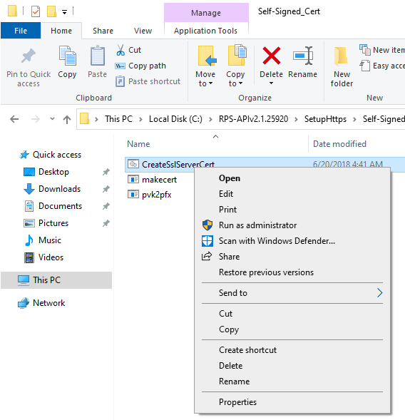 How to configure RPS API to work over HTTPS?
