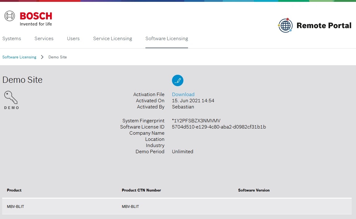 How to activate a BVMS v11 and above Lite demo license?