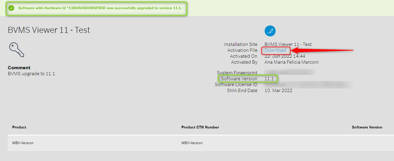 How to upgrade a license from BVMS to a higher version via Remote Portal?