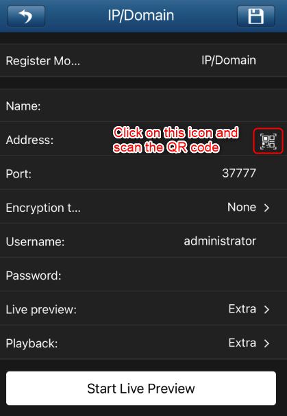 How to remotely connect to DIVAR Network or Hybrid via Divar Mobile Viewer App?