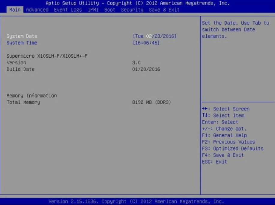 How to load BIOS Optimized defaults on my DIVAR IP 5000 AIO unit?