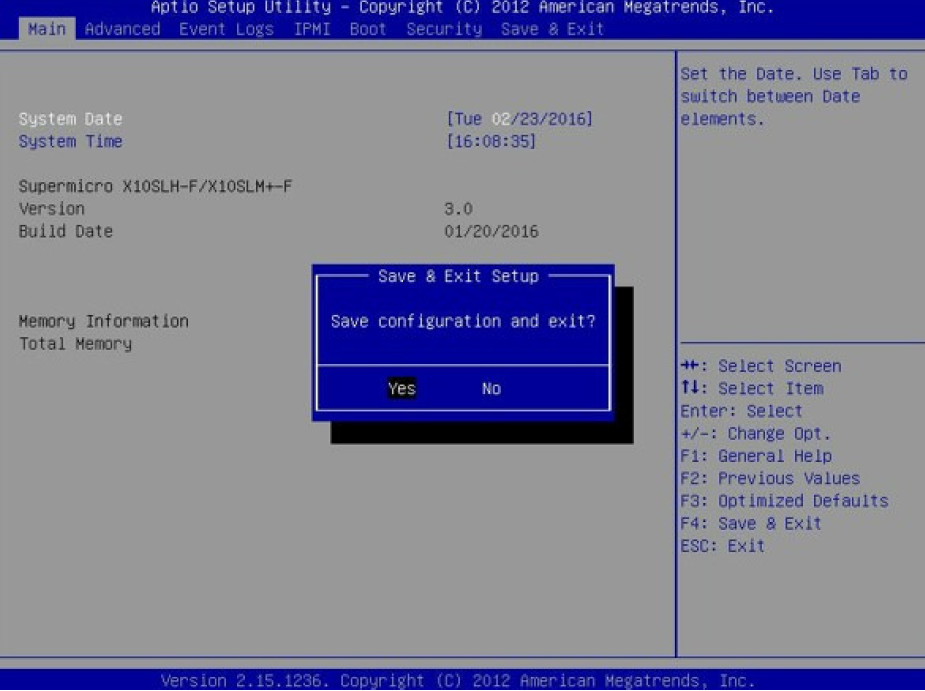 How to load BIOS Optimized defaults on my DIVAR IP 5000 AIO unit?
