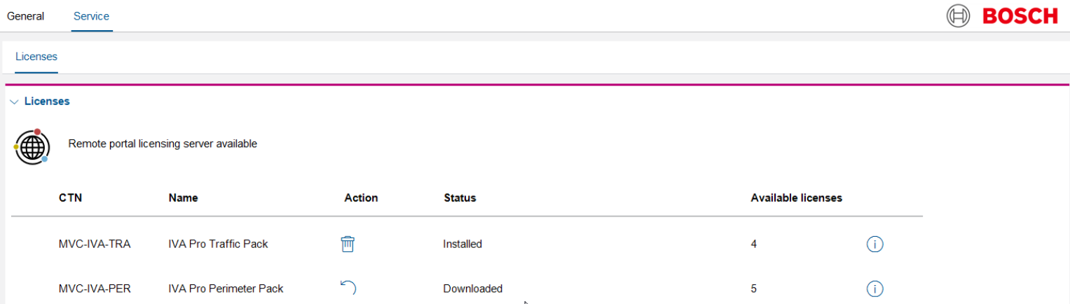How to license a Bosch camera with IVA Pro: FW 9.40 (CPP14)/ FW 8.47 ...