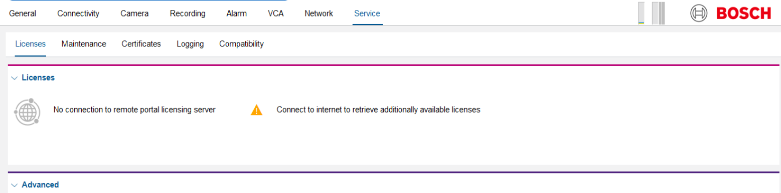How to license a Bosch camera with IVA Pro: FW 9.40 (CPP14)/ FW 8.47 ...