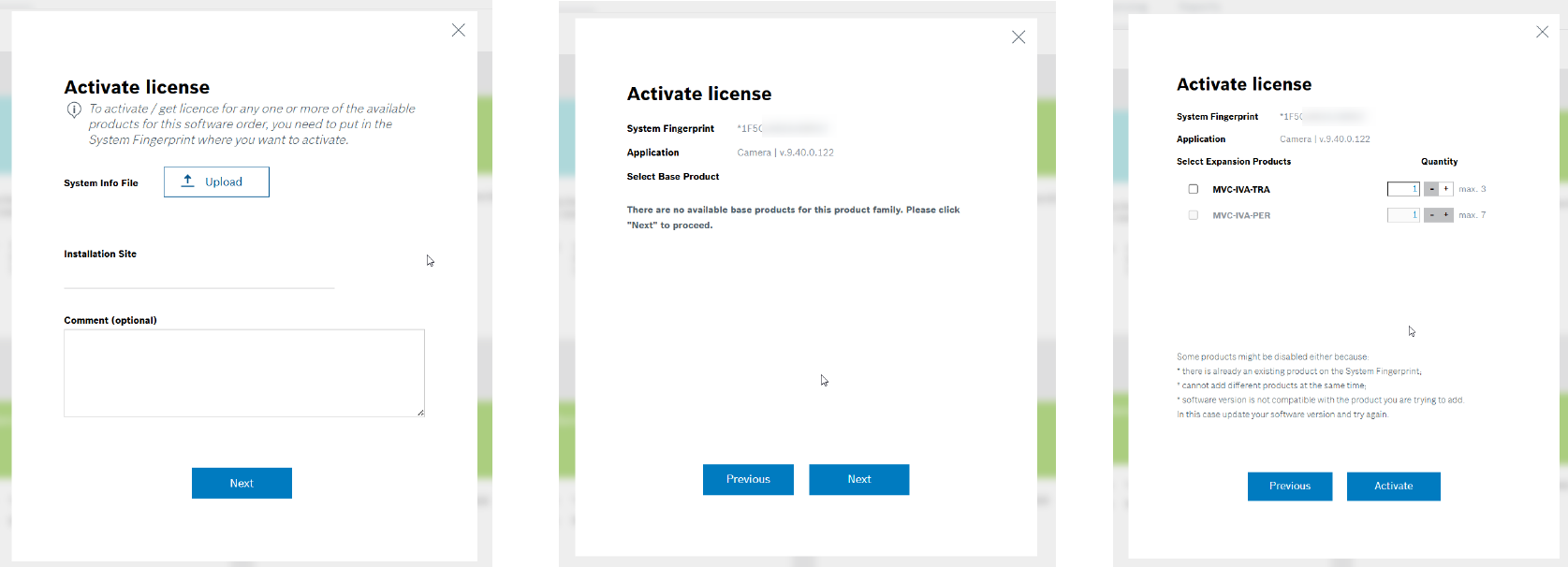 How to license a Bosch camera with IVA Pro: FW 9.40 (CPP14)/ FW 8.47 ...