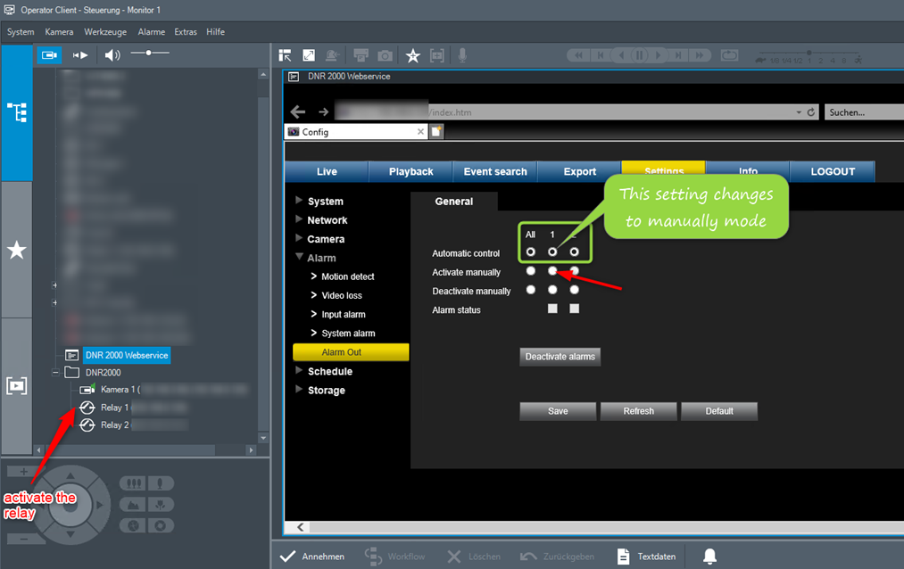 BVMS 10.1 & DNR2000/3000 – Script: Relay function of DNR switch from ...
