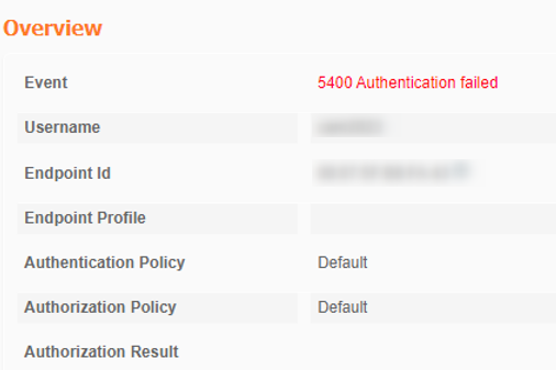 Bosch IP cameras: authentication failed in RADIUS server due to ...
