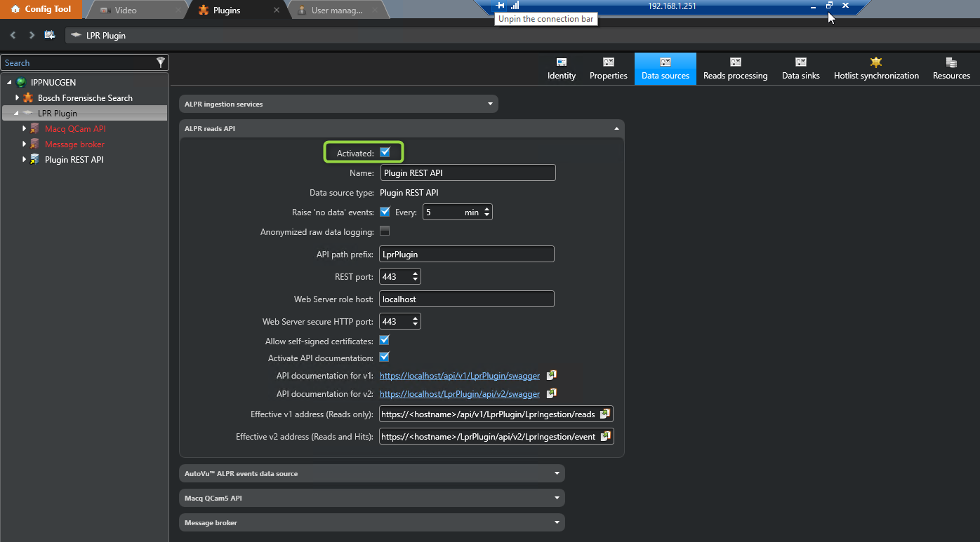 How to setup the Bosch LPR ingestion using the Genetec ALPR plugin?