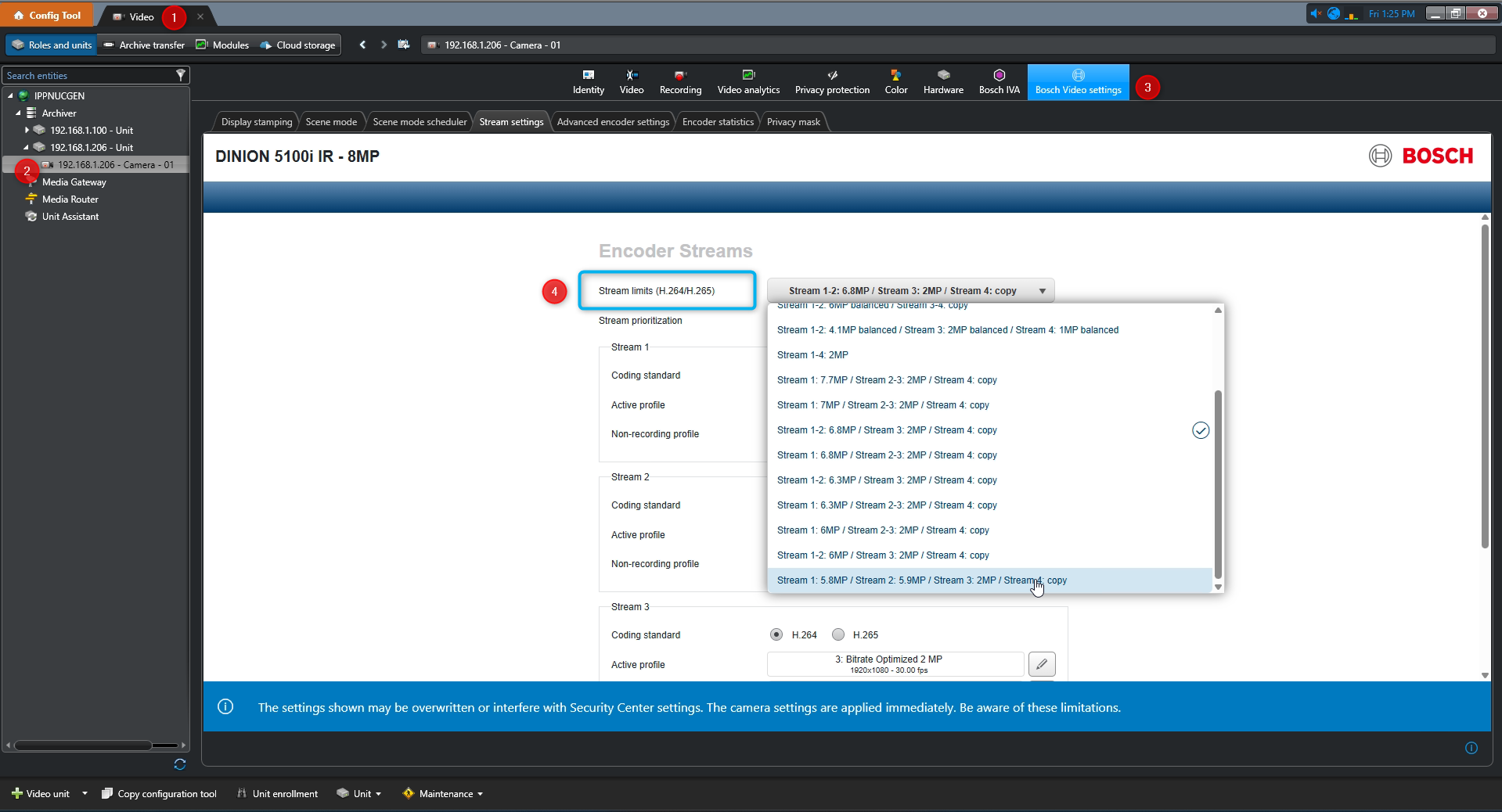 How to Change Stream Limits with the Ease of Configuration Plug-in in ...